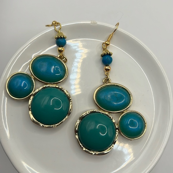 Jewelry | Upcycled Vintage Pendant Mod Earrings | Poshmark